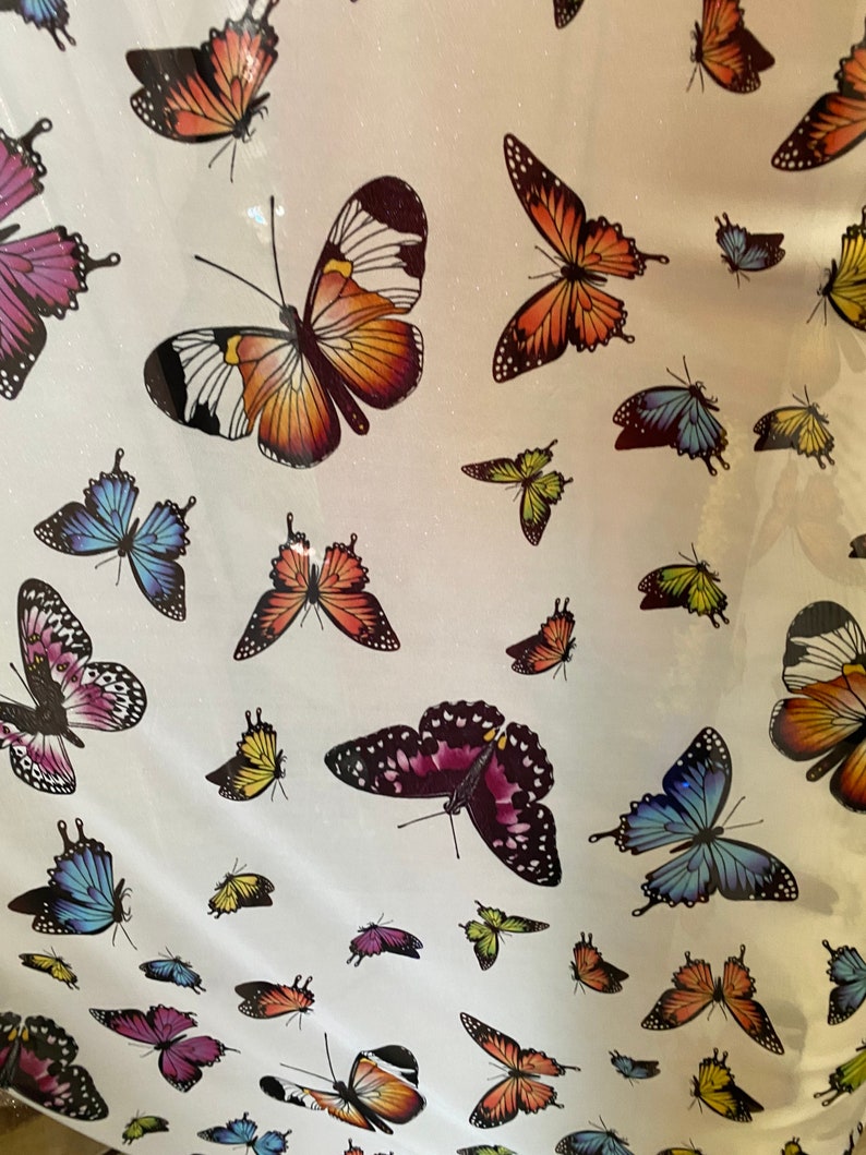 New Butterflies Design Multicolor Print on Good Quality Stretch Power ...