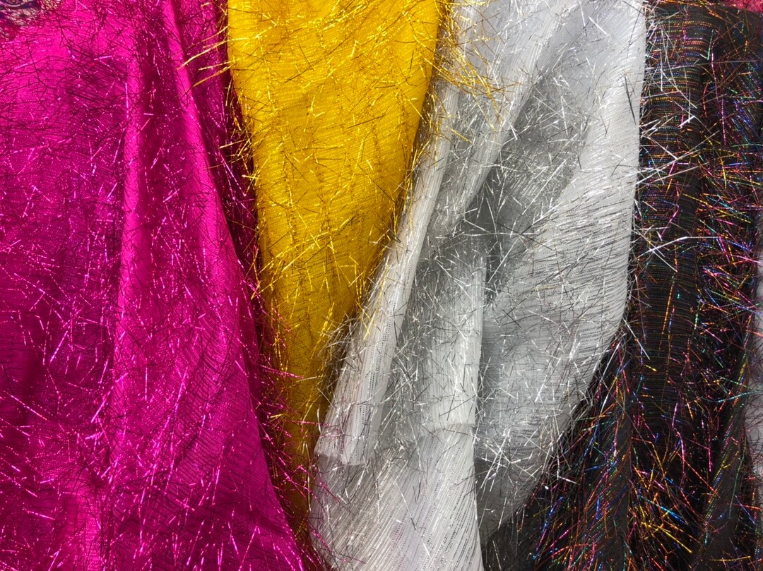 Metallic Long Hair Fabric Non Stretch 58/60" Sold Bybthe YD. Ships ...