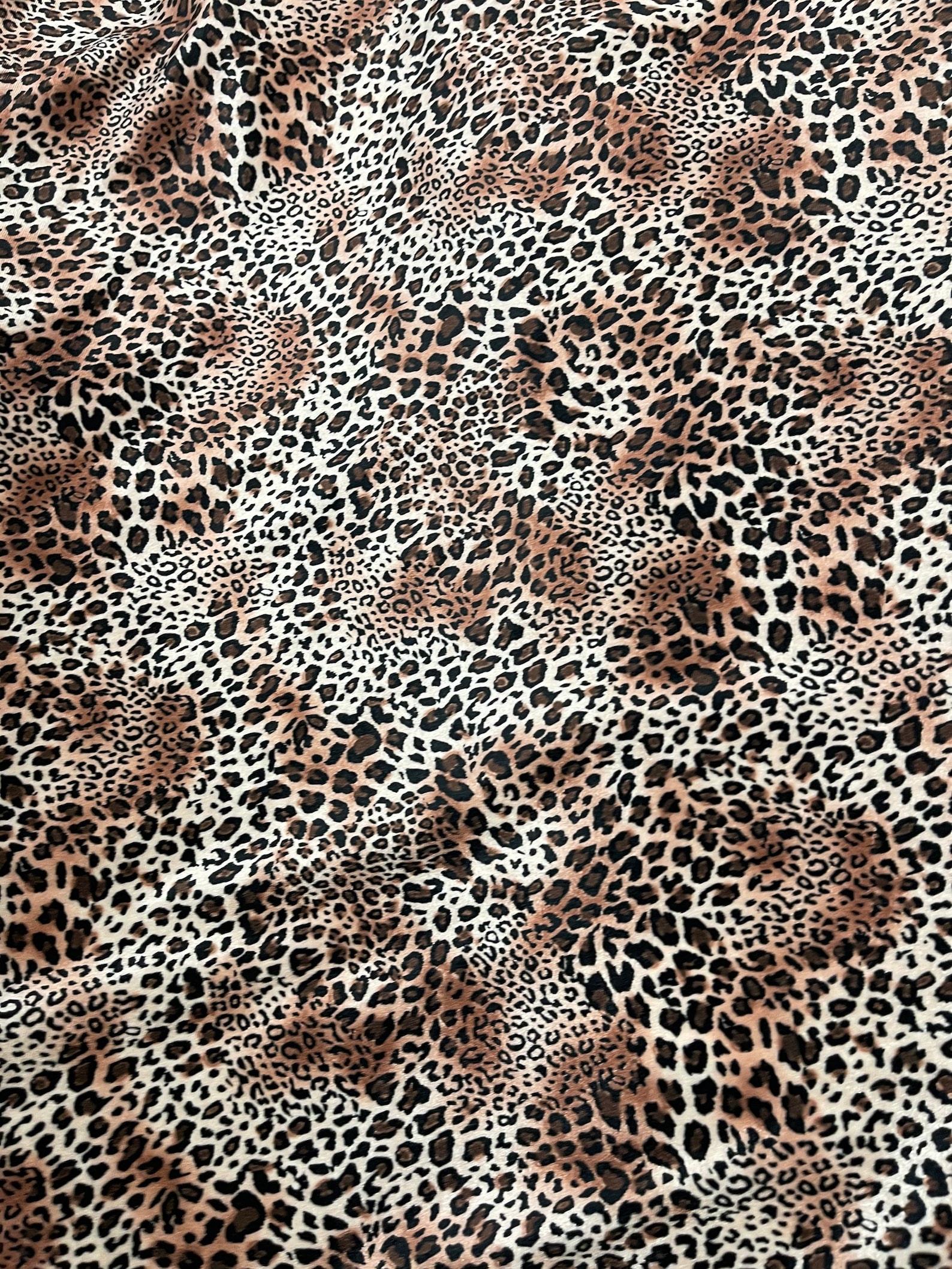 Cheetah Design Exotic Animal Print on Great Quality of Stretch Velvet 4 ...