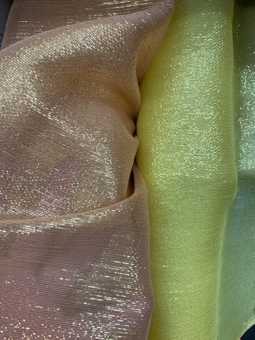 Silk Metallic Chiffon 2way Stretch 44/45" Sold by the YD. Ships ...