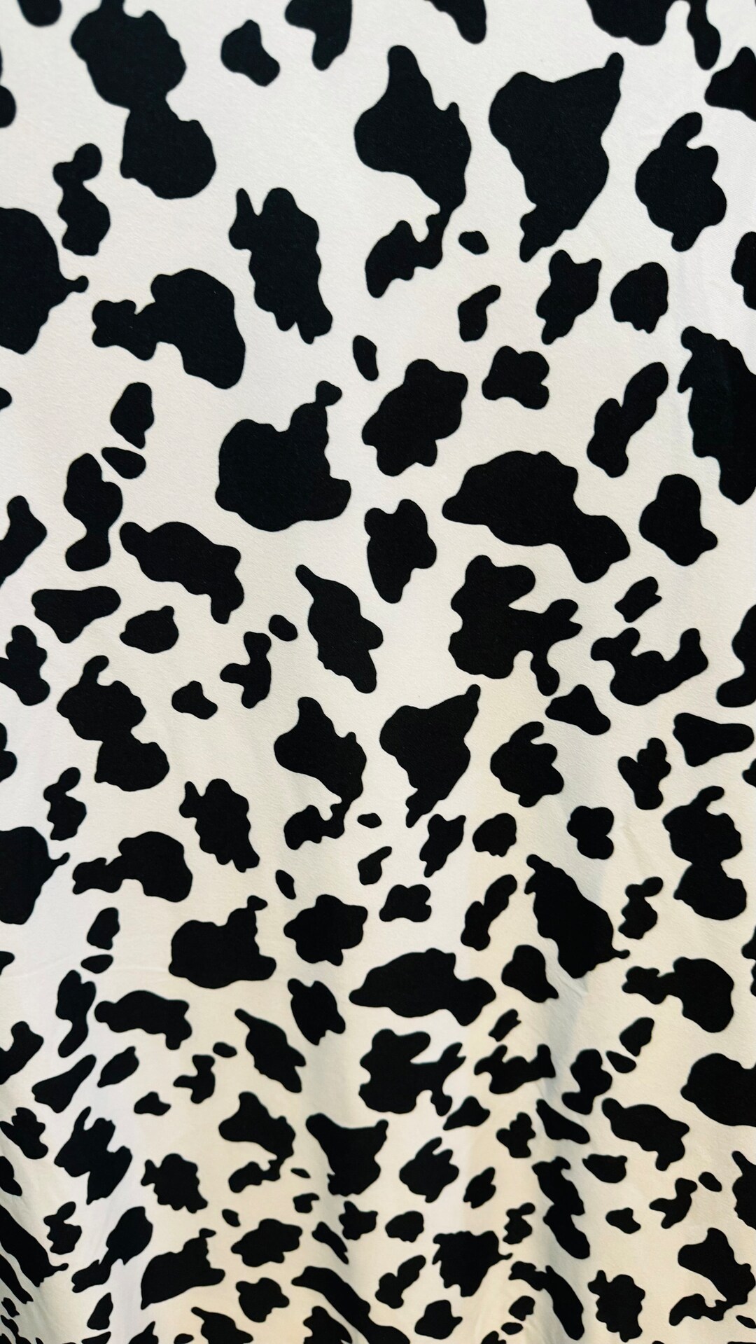 Cow Design Print on DTY Brushed Poly Spandex 2-way Stretch 58/60 High ...