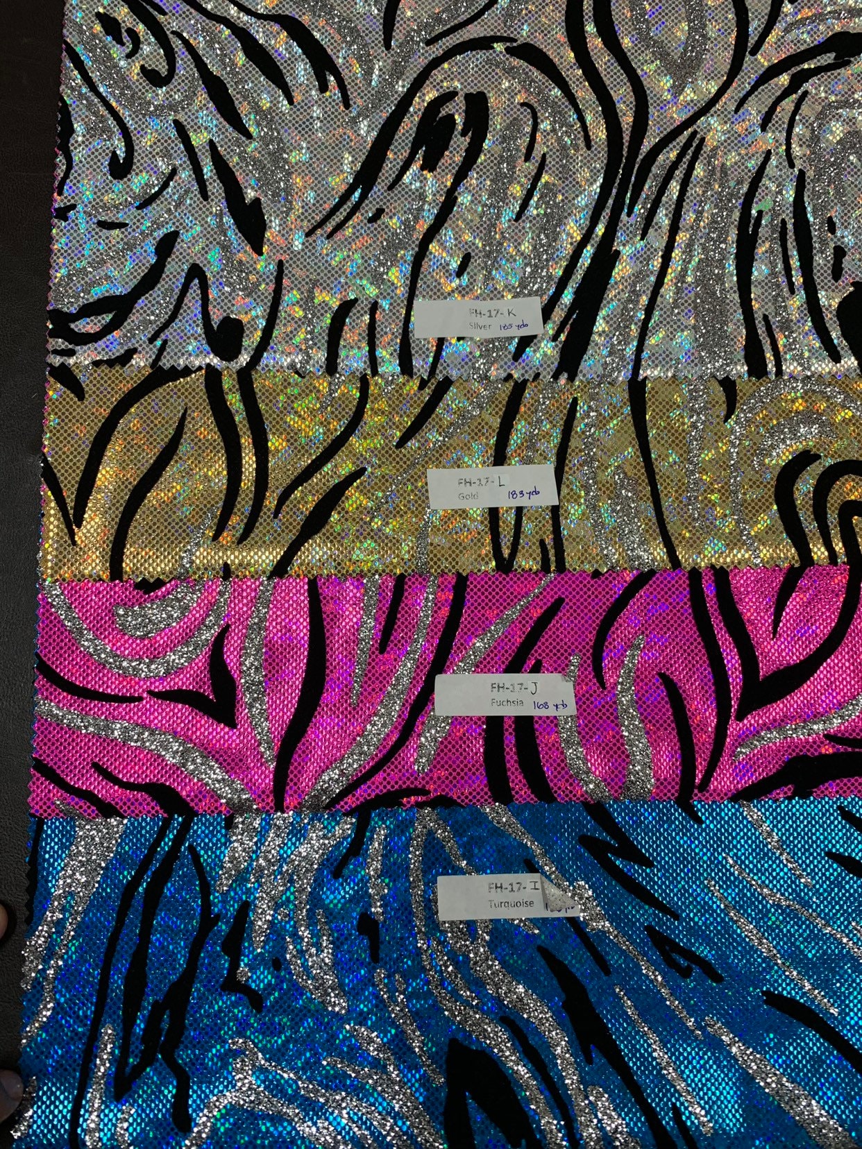 New Shatter Glass Modern Swirl Design With Silver Glitter and | Etsy