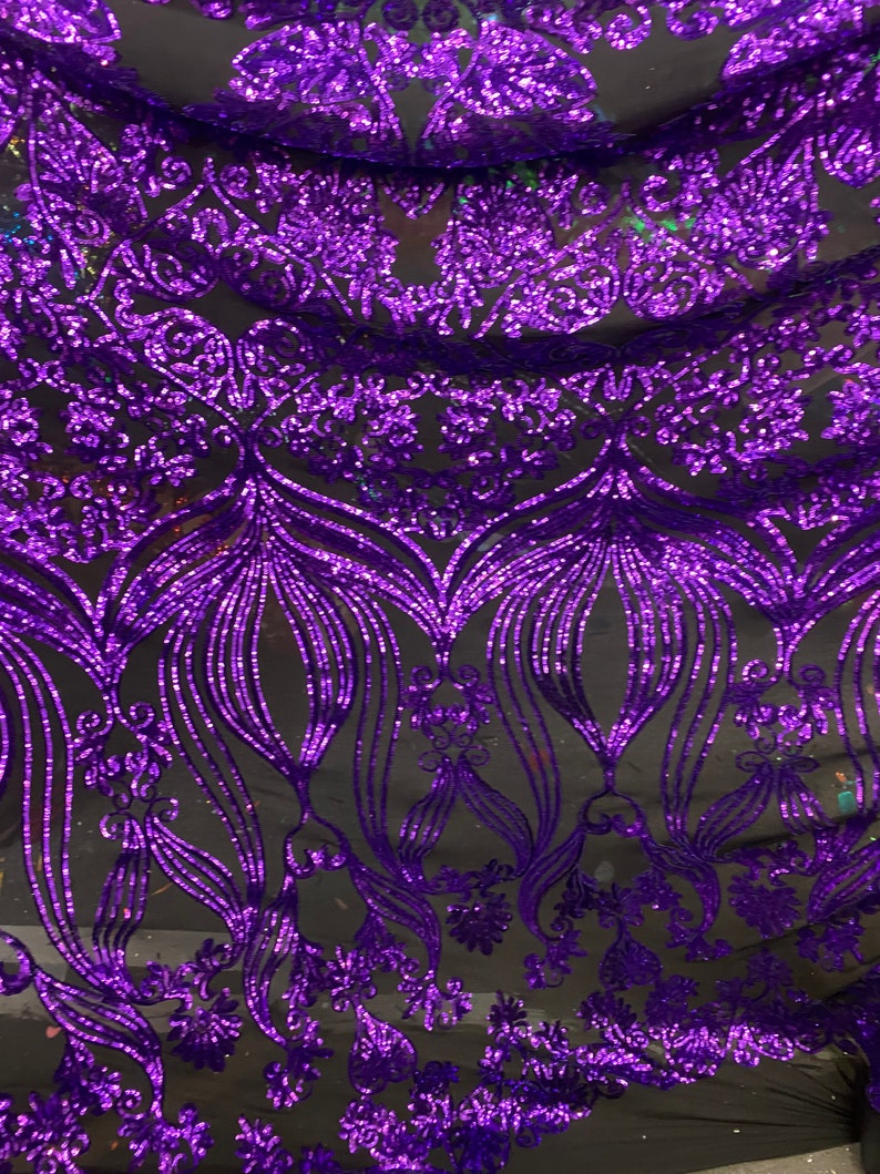 New Modern Sequins Jennifer Design Iridescent Sequins on Stretch Mesh 2 ...