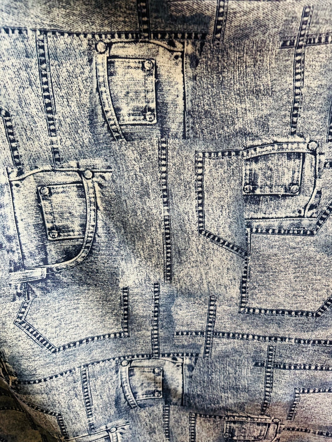 New Denim Jeans Design Print on Great Quality of Nylon Spandex 4-way ...