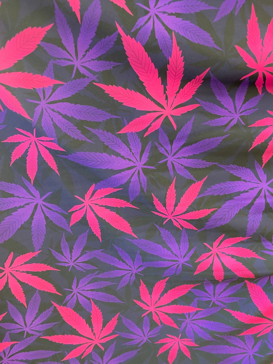Marijuana Cannabis Leaf Design Print on Great Quality of Nylon Spandex ...