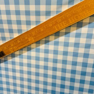 Gingham Design Size 1/2” Baby Blue Print on Best Quality of Nylon ...