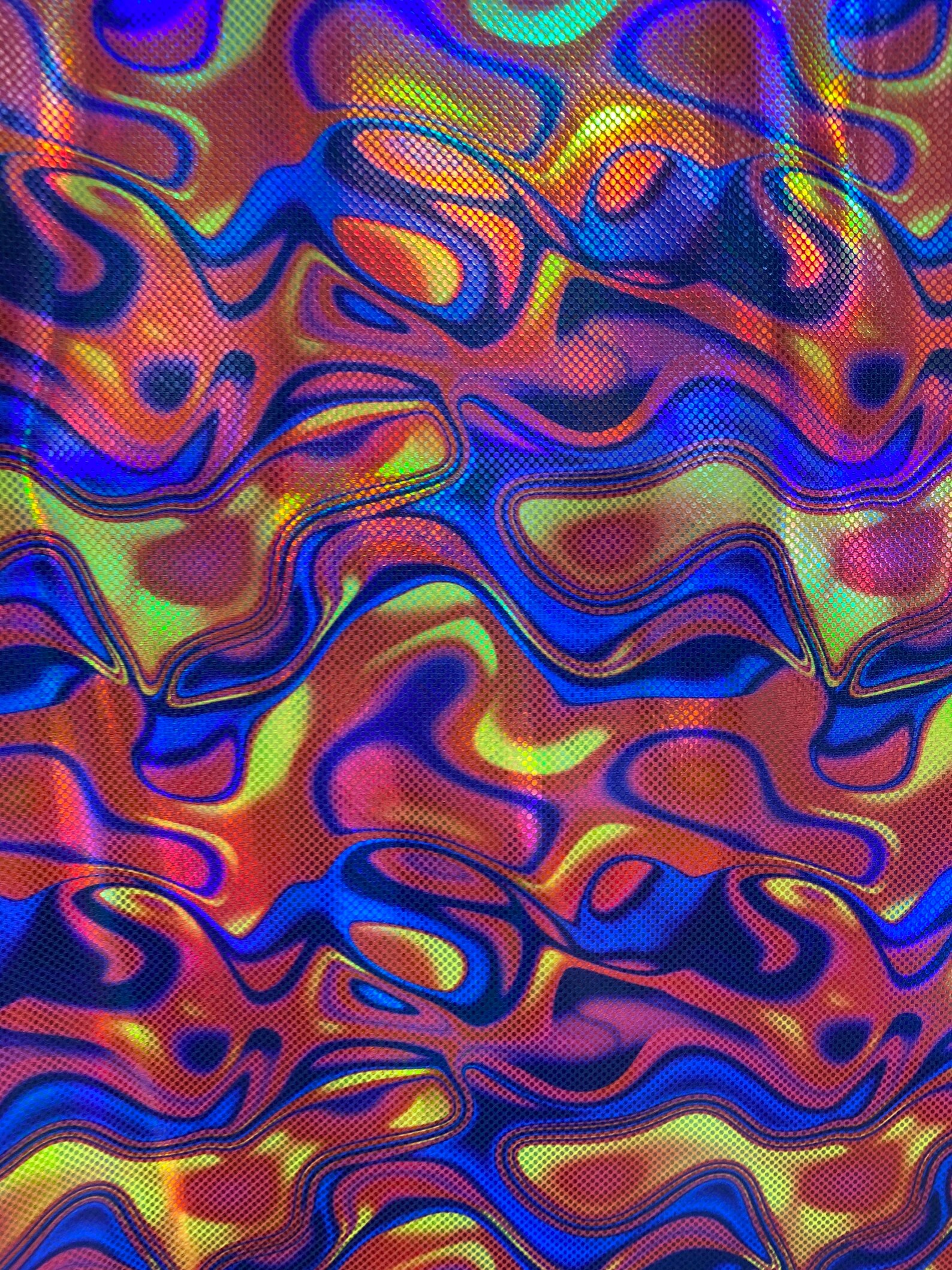 New Modern Lava Design Digital Foil Print Lacer Hologram - Etsy