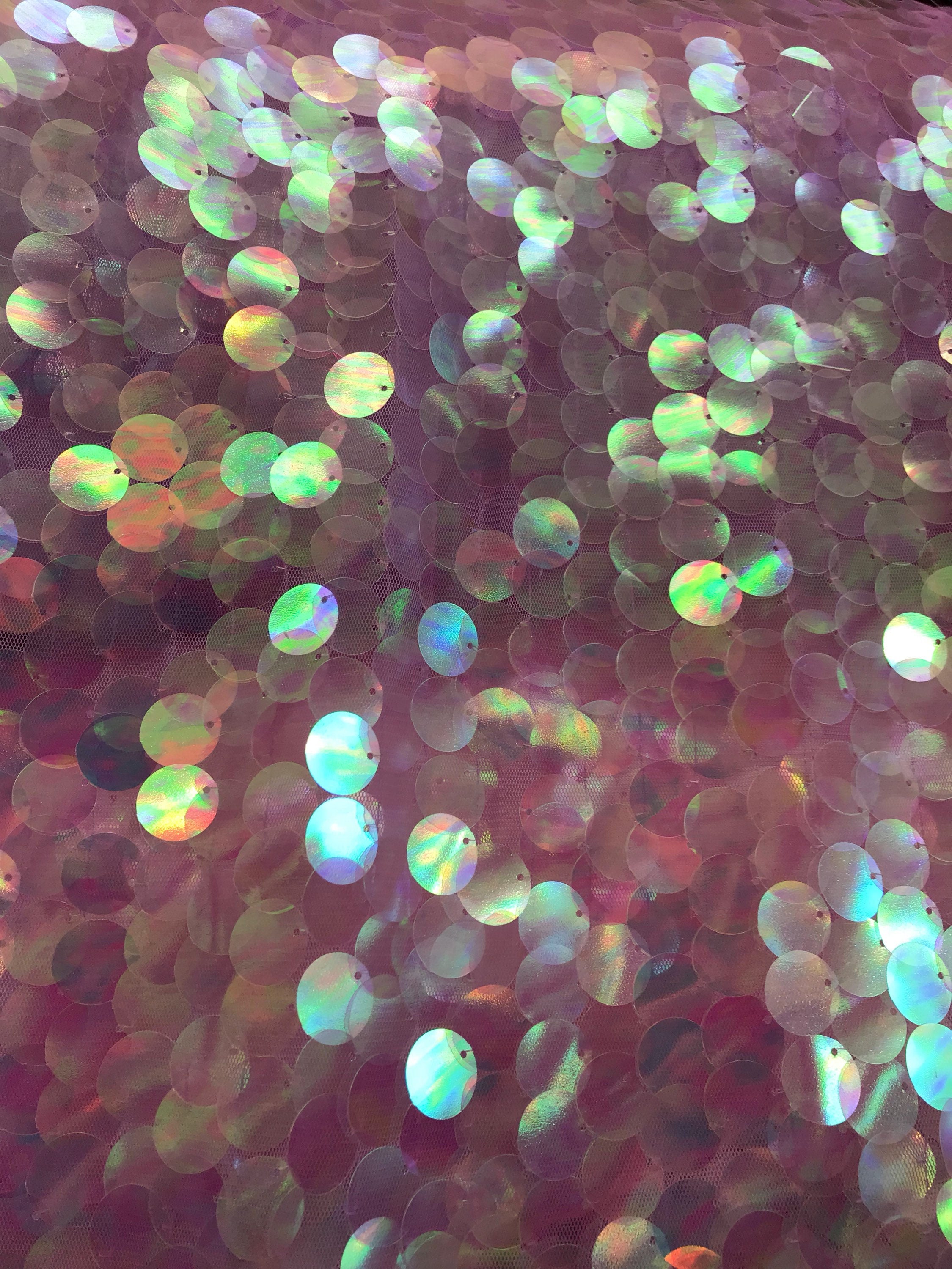 Iridescent Sequins Paillette Design 20mm Sequins Size Mesh | Etsy