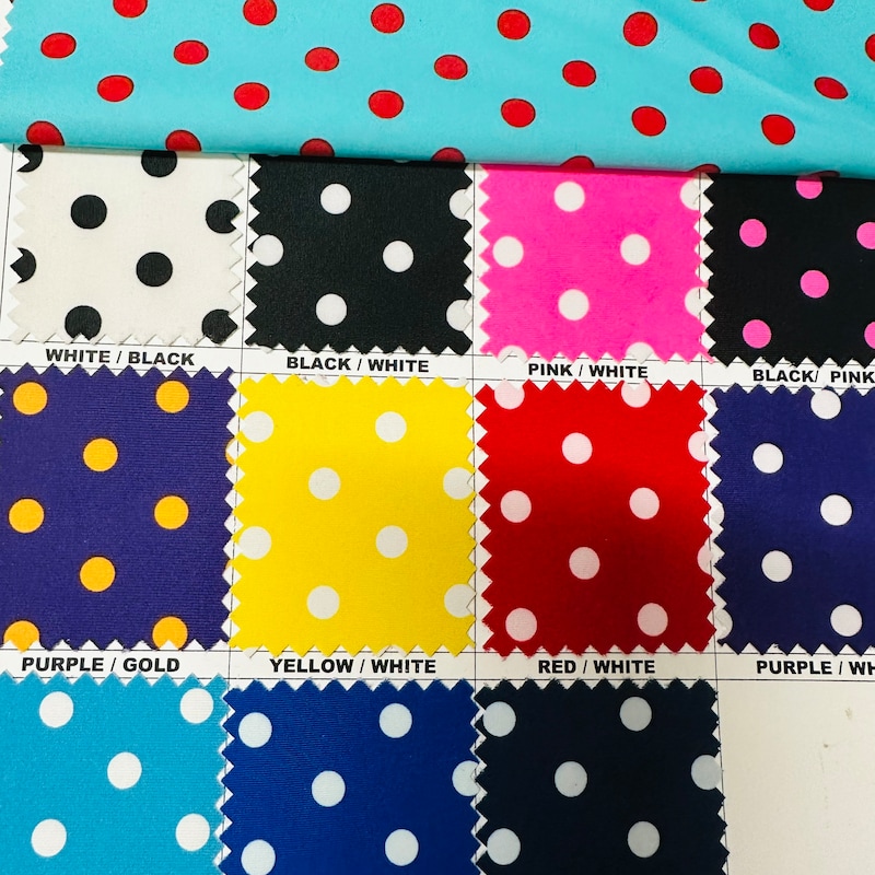 Nylon Polka Dot Fabric - Etsy