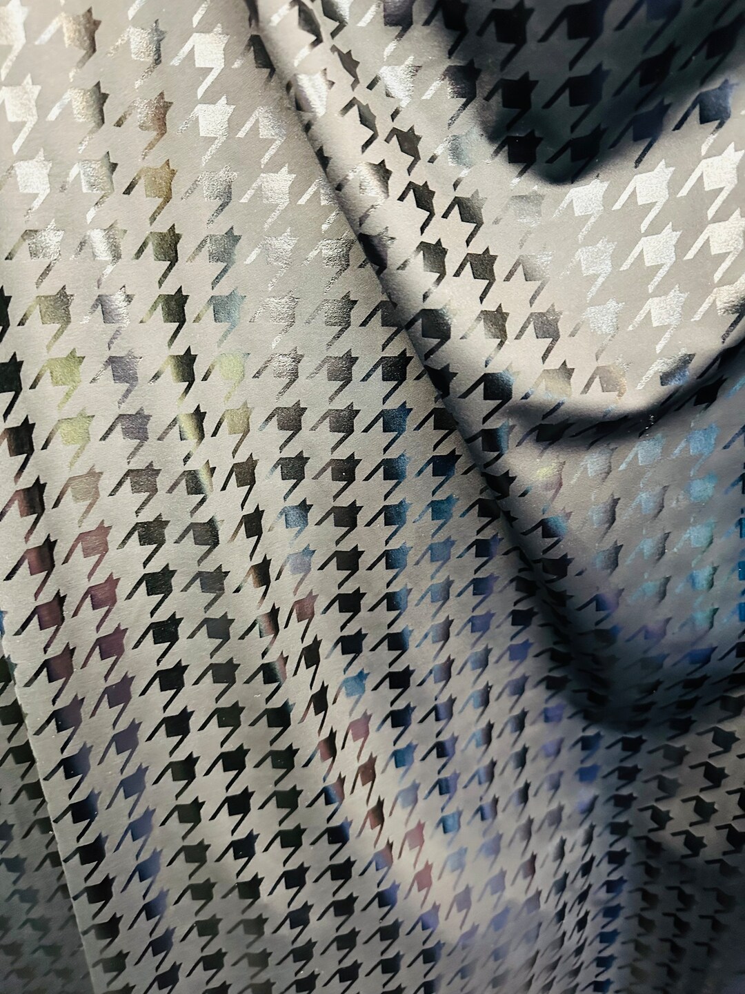 Houndstooth Luxury Design Black Nylon Spandex 4-way Stretch 58/60 Sold ...