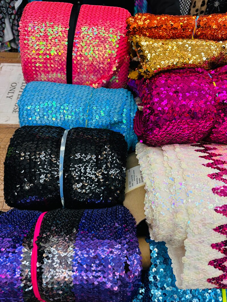 Embroidered Sequins Iridescent and Shiny Sold by the YD. Ships - Etsy