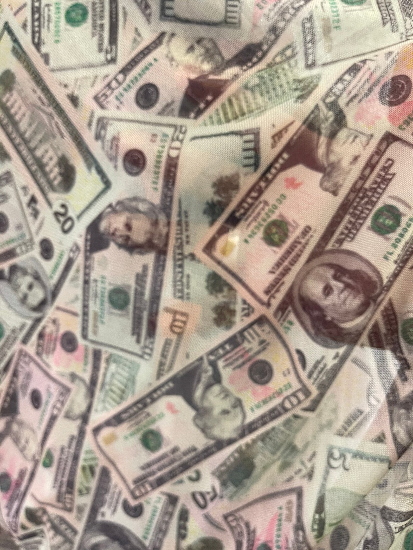 Money Design Multi Bills Print on Great Quality of Nylon Power - Etsy