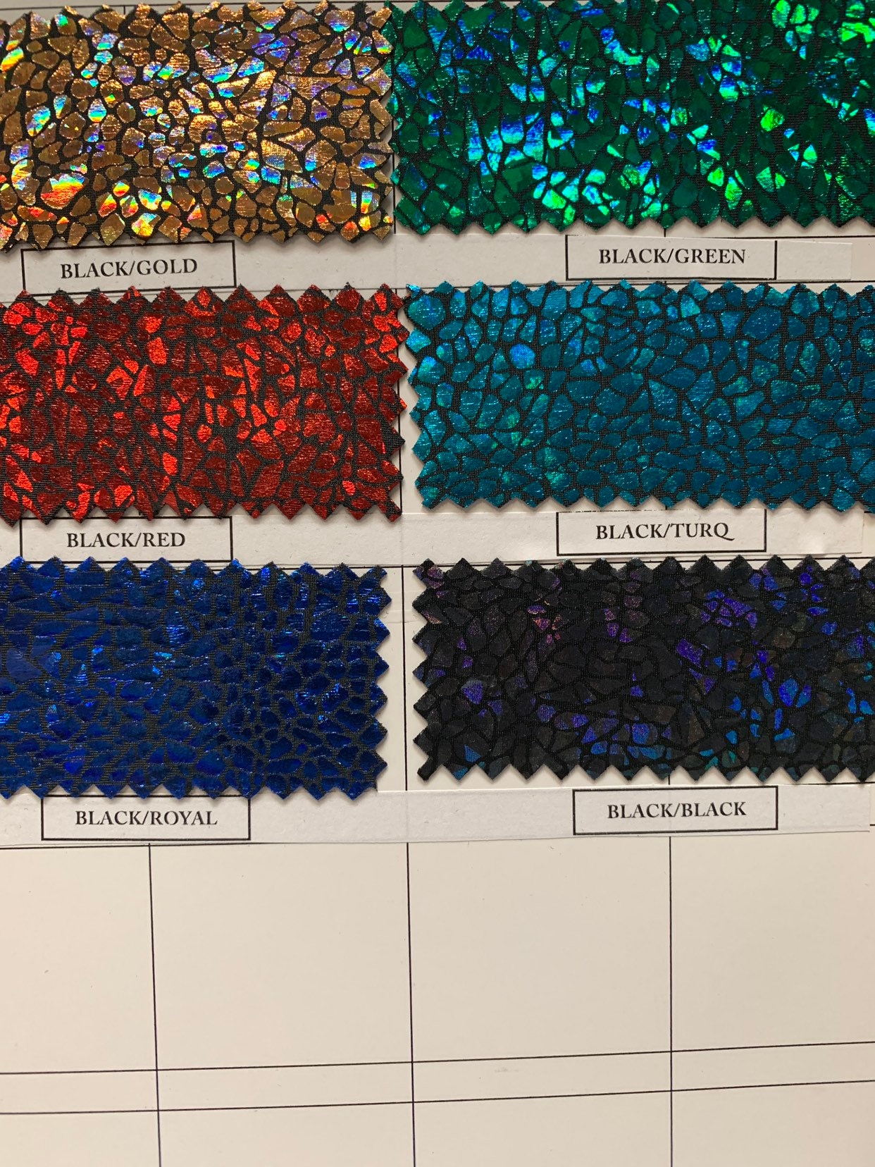 Hologram Reptile Skin Snake Metallic Nylon Spandex 4way Stretch 58/60 ...