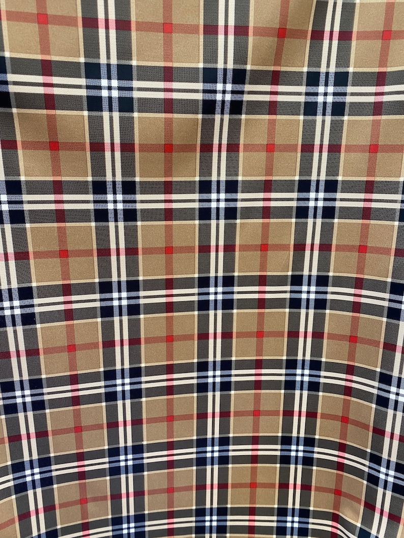 Luxury Brand Fashion Plaid Print on Best Quality of Nylon Spandex 4-way ...