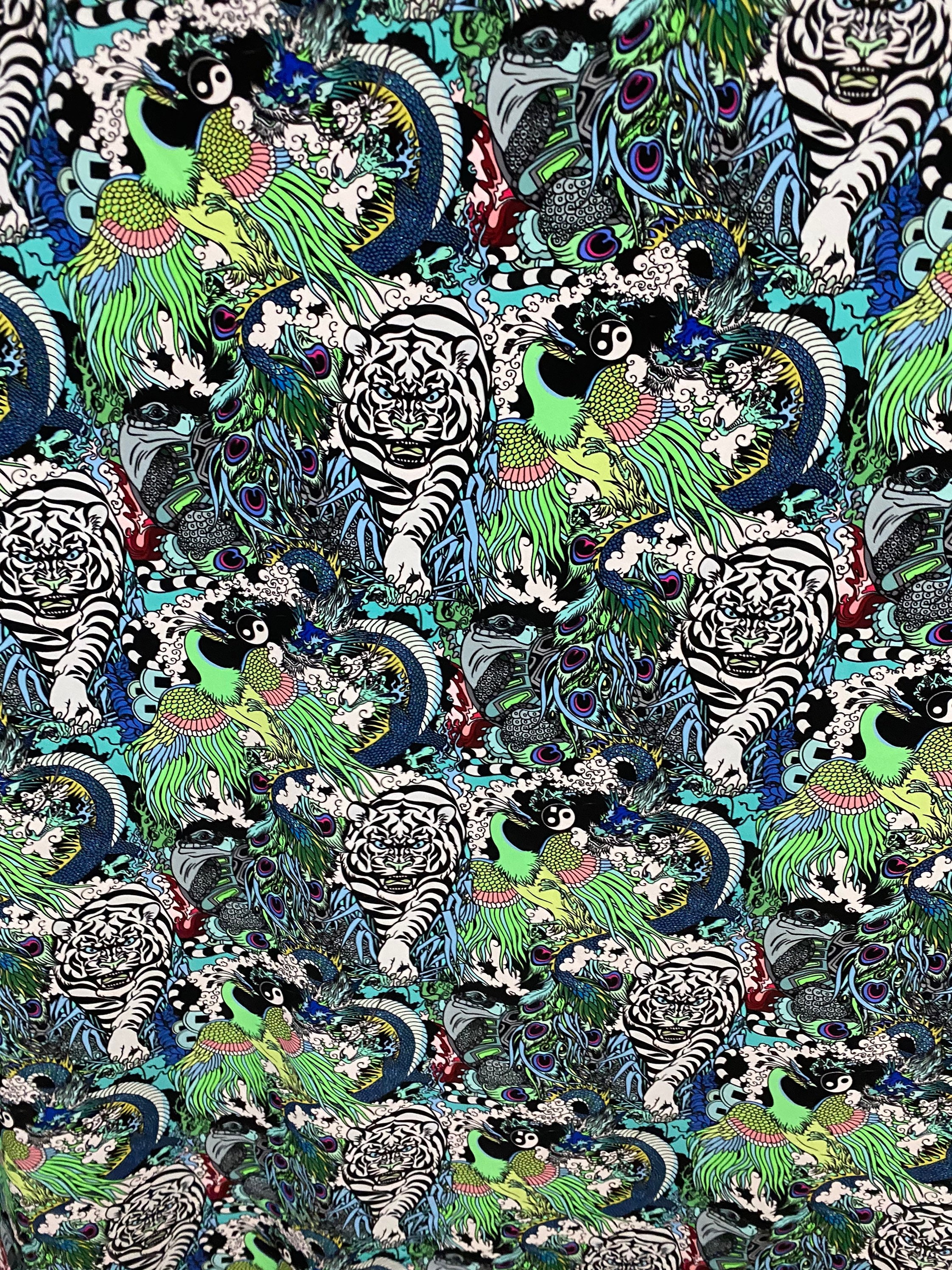 New Exotic Multi Animal Print Design Print on Best Quality of Nylon ...