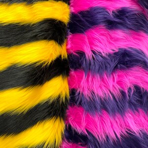 Luxury Faux Fur Stripes Design High Quality Sold by the YD. Ships ...