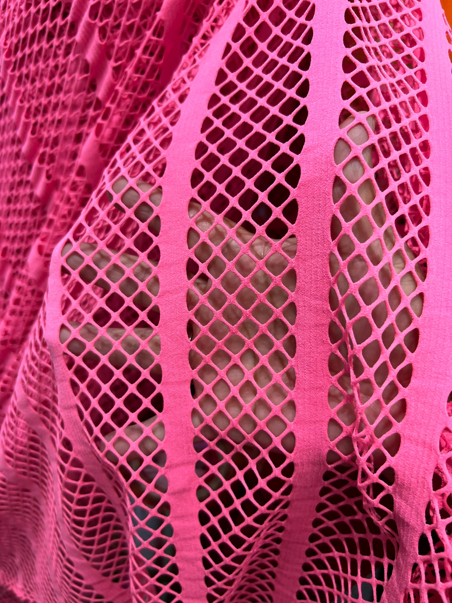 Stripe Fishnet Design Nylon Spandex Fishnet 4-way Stretch 58/60” Sold ...