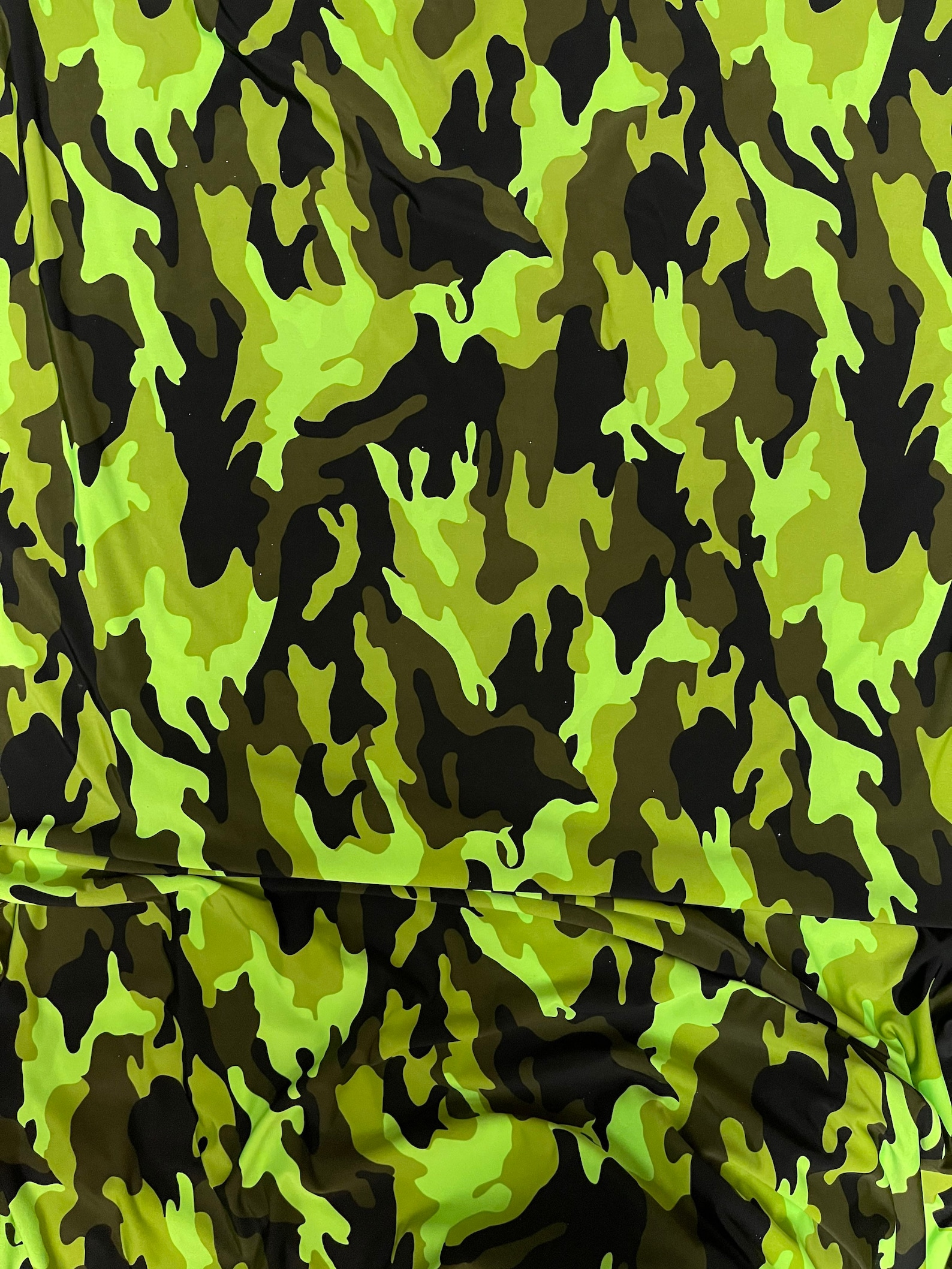 Camouflage design neon colors print on poly spandex 4-way | Etsy
