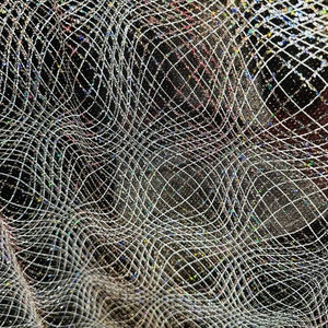 New Spiderweb Design on Metallic Poly Spandex With Glitter 4-way ...