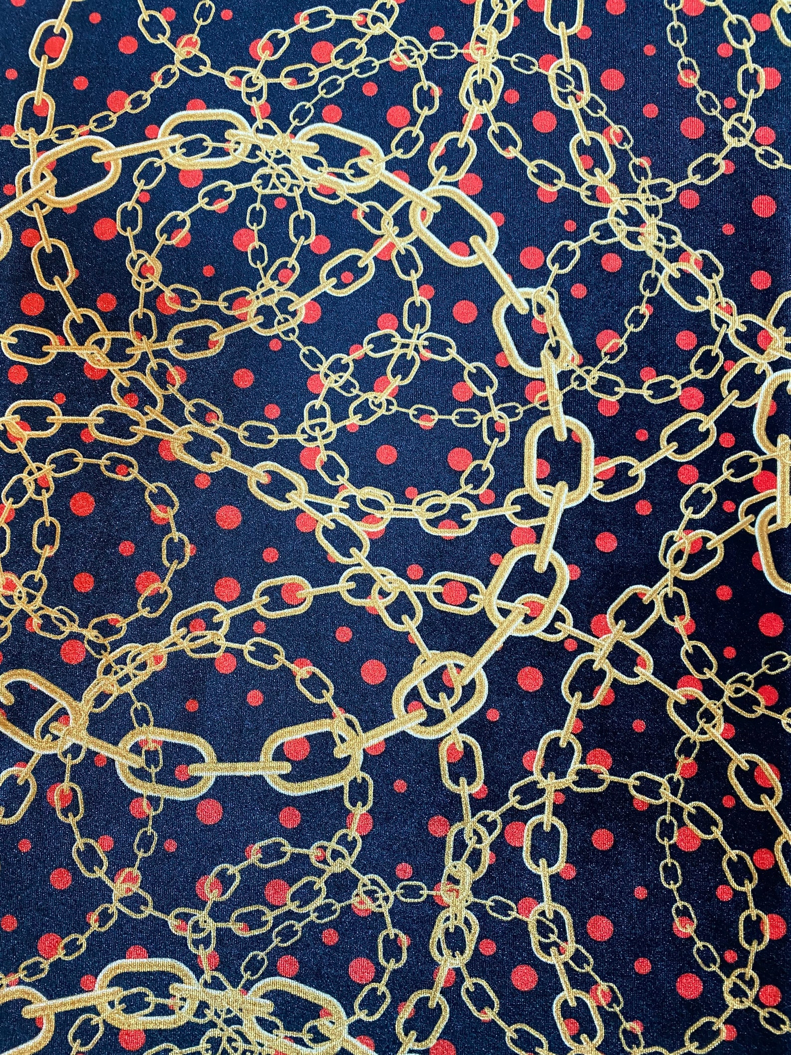 Luxury Brand Golden Chain Design Print on Great Quality of | Etsy