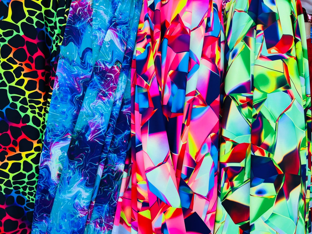 New Modern Designs Multi Prints on Best Quality of Nylon Spandex 4-way ...