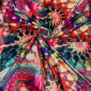 New Avatar Design Hologram Metallic Nylon Spandex 4-way Stretch High ...