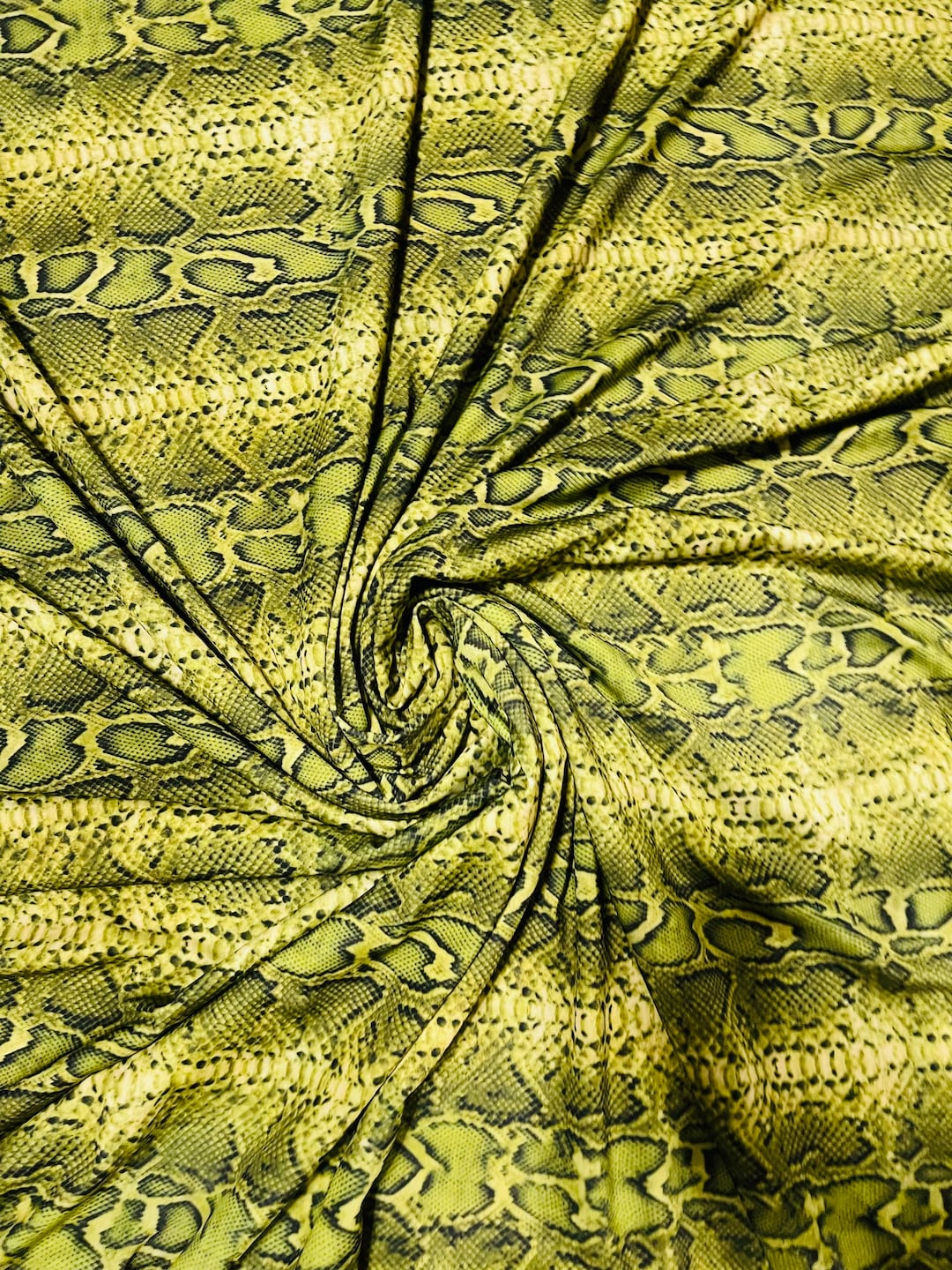 Viper Green Snake Design Print on Great Quality of Nylon Spandex 4-way ...