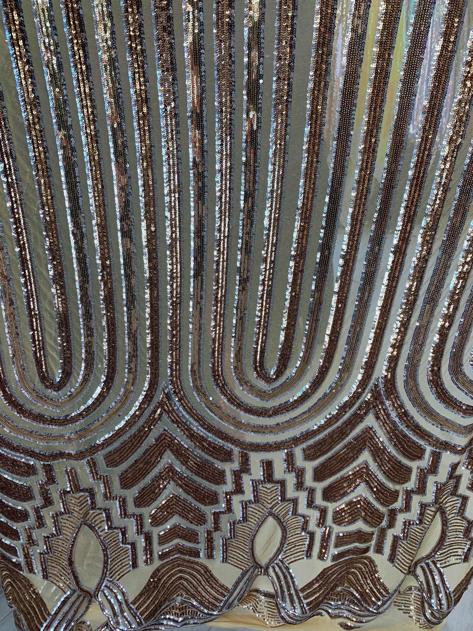 New Glitzy Sequins Gaga Design Embroidered Pearlescent Micro | Etsy