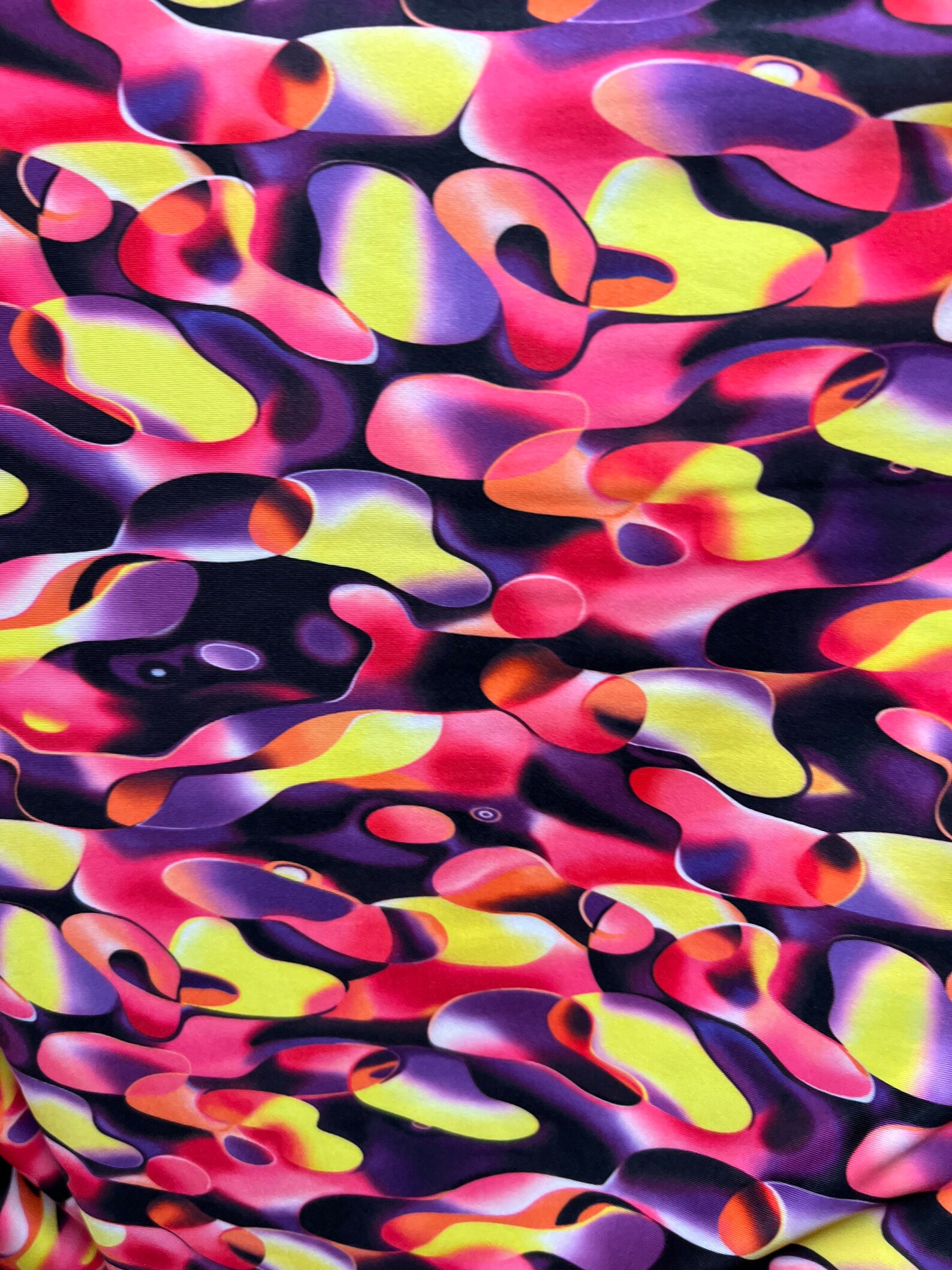 New Modern Abstract Design Multicolor Print on Great Quality of Poly ...