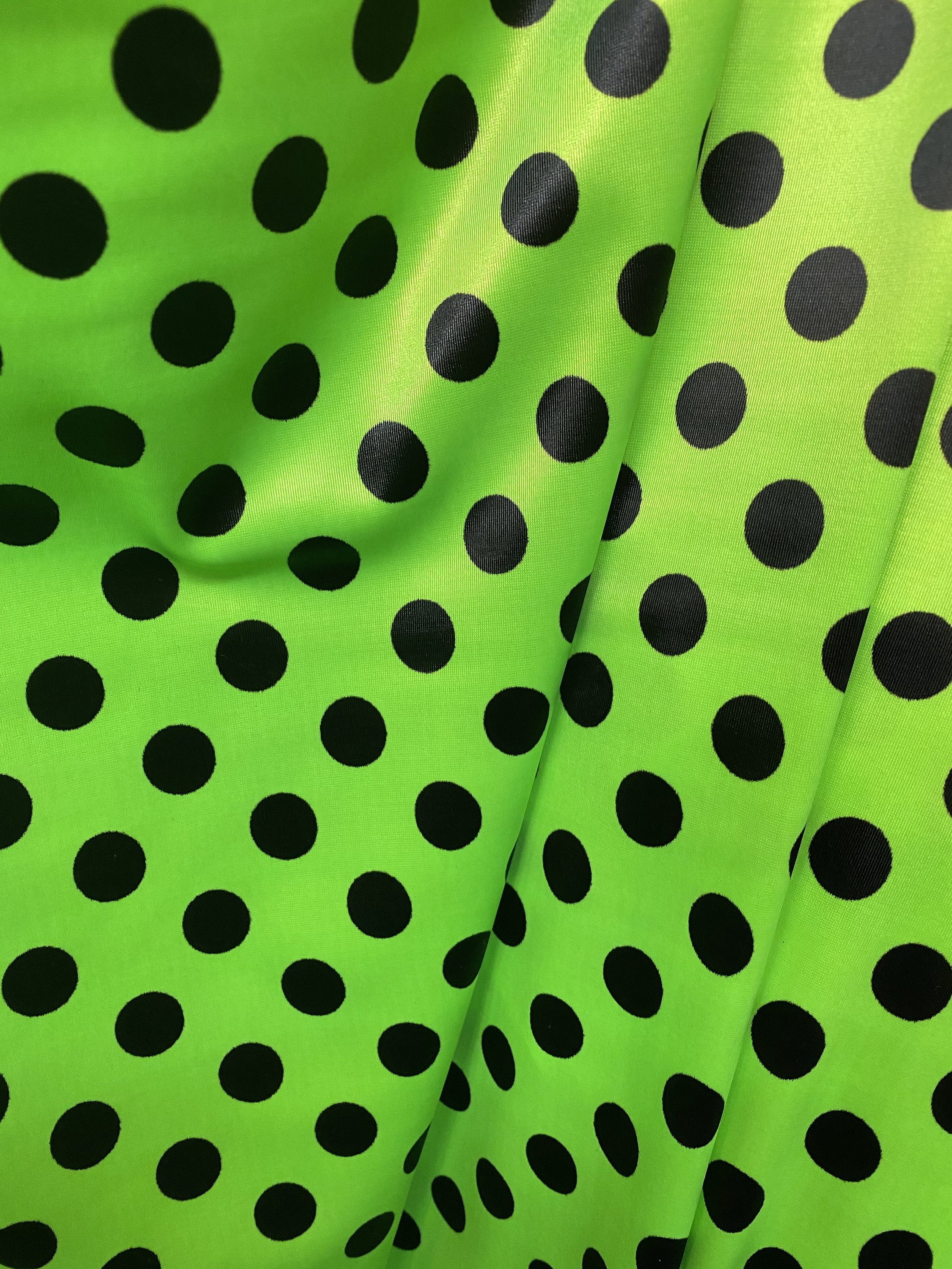 Lime Green Polka Dots