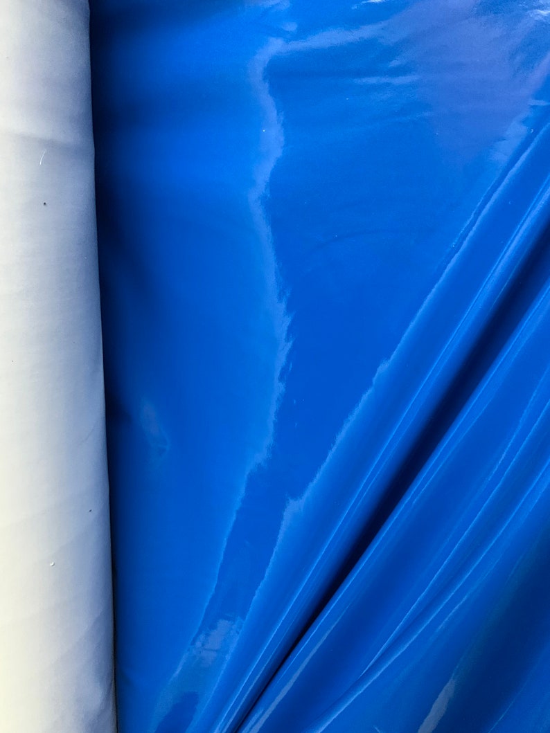 Latex Spandex Vinyl Shining Sapphire Blue Color 4way Stretch | Etsy