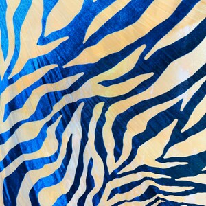 Luxury Tiger Design on Stretch Burnout Velvet 4-way 58/60” Sold by the ...