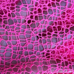 Spiderweb Neon Pink Fishnet Nylon Spandex 4-way Stretch 58/60 High ...