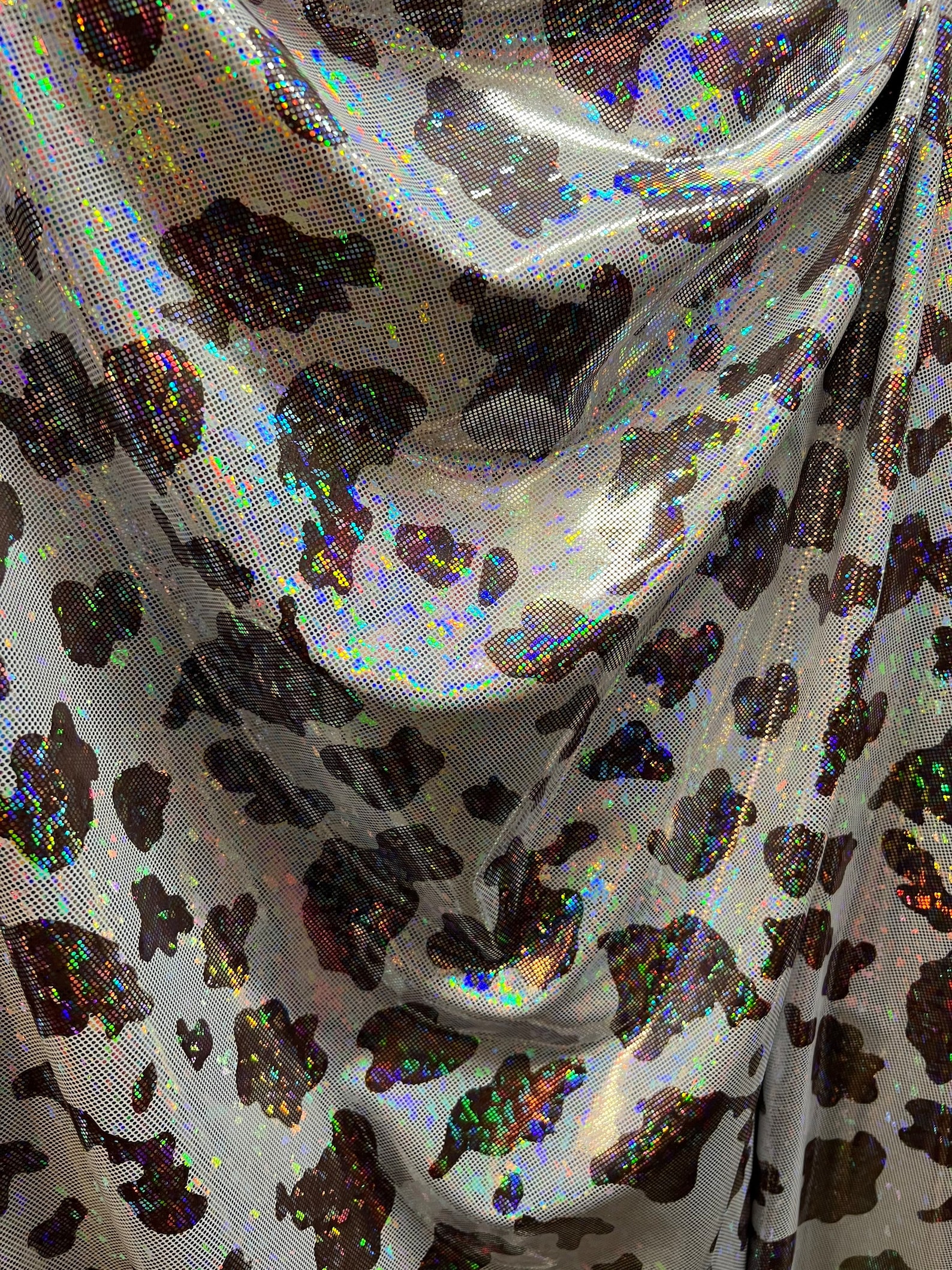 Cow Design W/silver/black & W/silver/brown on Shattered Glass New ...