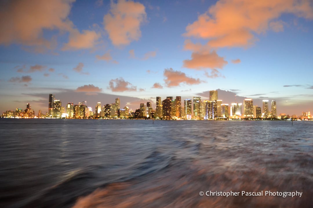 Miami, Skyline, Sunset, Cityscape, Ocean - Etsy