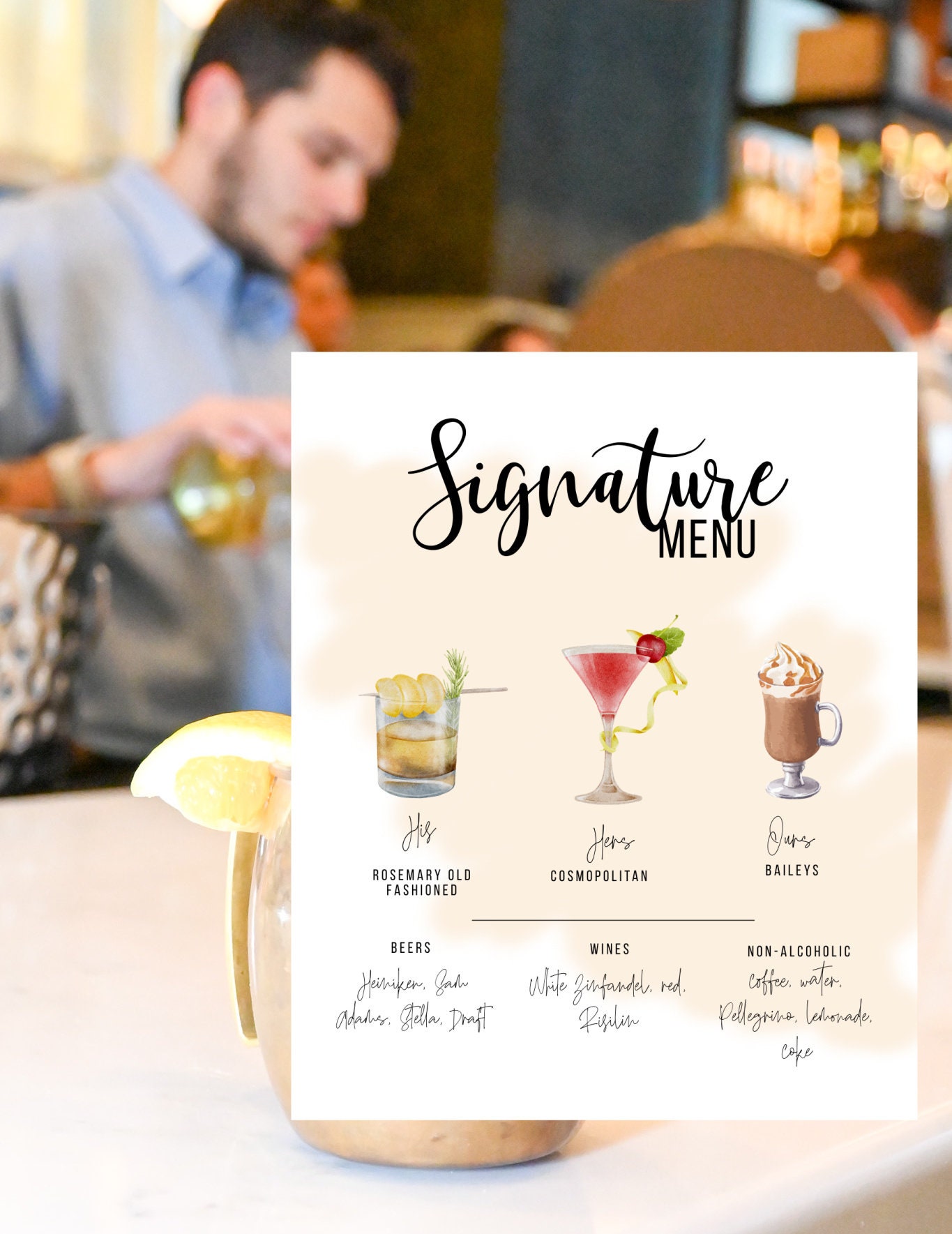 Bar Drink Menu Ideas