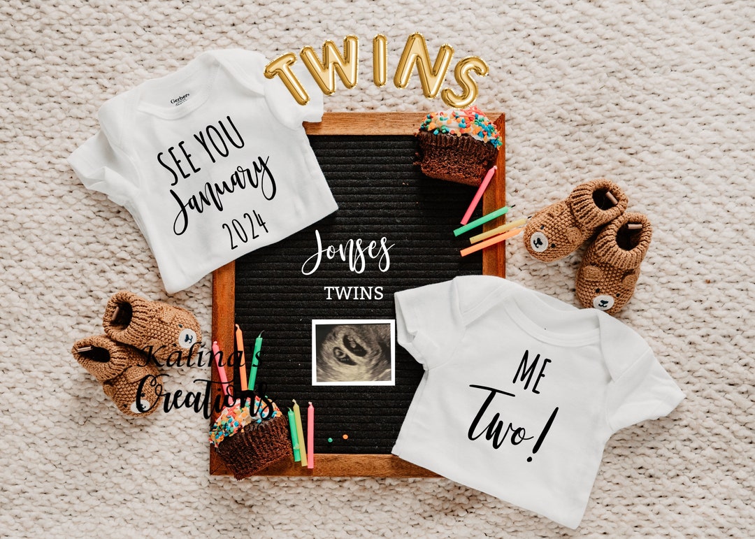Twins Birthday Pregnancy Announcement - Twins Social Media Announce ...