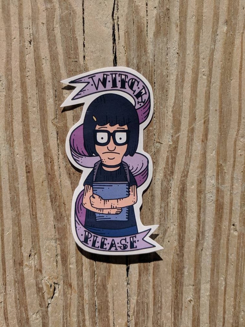 Tina Belcher Sticker Bobs Burger Stickerbobs Burger Magnet Etsy