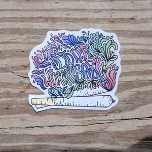 Blunt Sticker Joint Sticker Alien Stickertrippy Sticker - Etsy