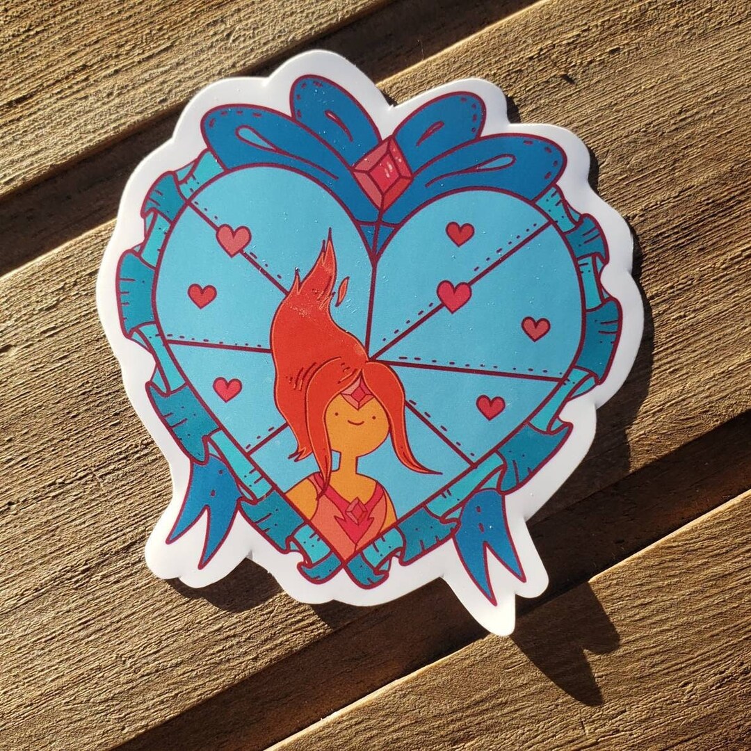 Fire Princess Sticker,adventure Time Sticker,adventure Time Gift, FREE ...