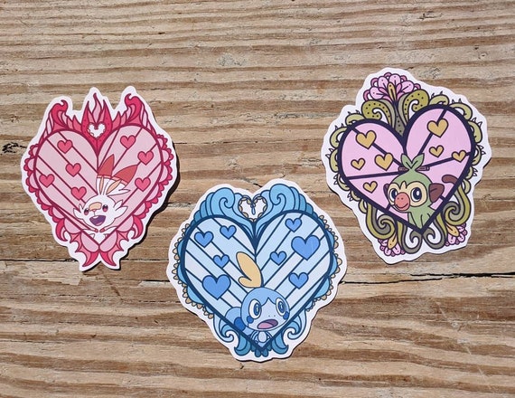 Sobble Sticker Scorchbunny Sticker Grookey Sticker Pokemon - Etsy