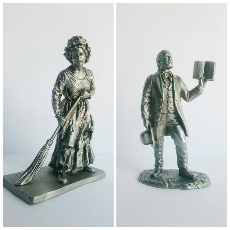 Vintage American Sculpture Society Fine Pewter Old West Set of 7 ...