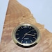 Vintage Handmade Burl Wood Quartz Desk Clock, Artist Signed Charles ...