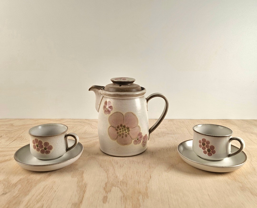 Denby Gypsy Tall Coffee Pot Set- Denby Stoneware - Etsy