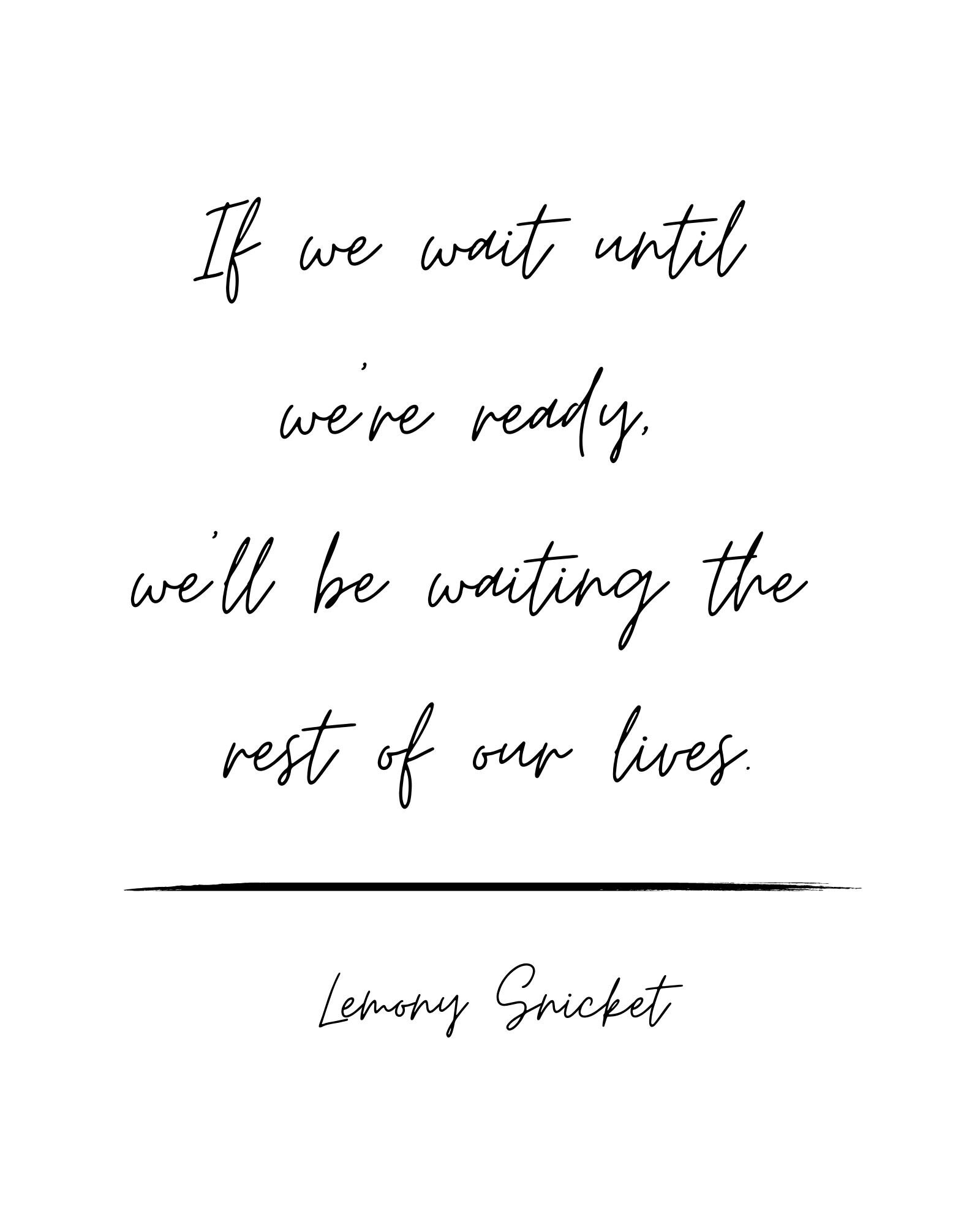 Lemony Snicket Quote Digital Print Series of Unfortunate Events - Etsy