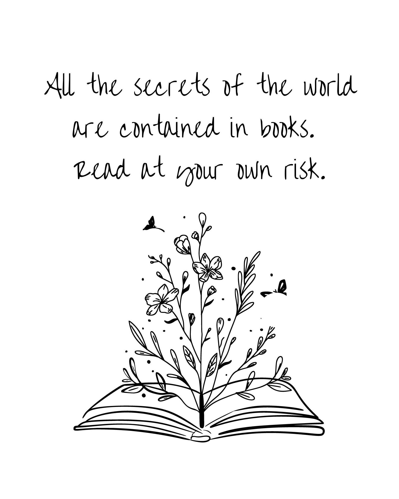 Lemony Snicket Books Quote | Digital Print | Series of Unfortunate ...