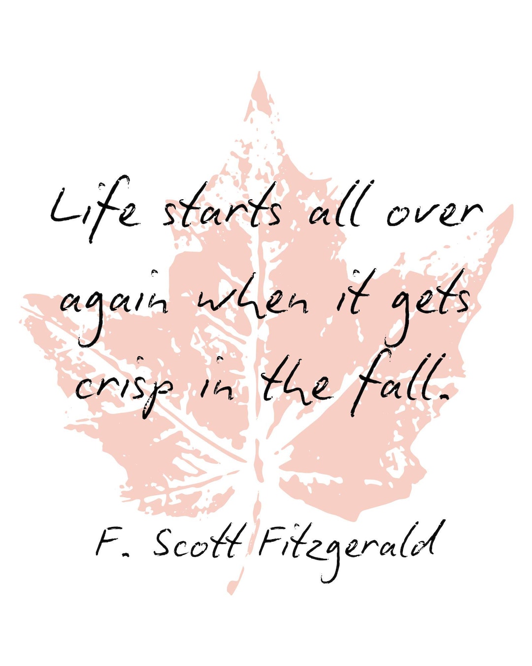 Great Gatsby Fall Quote Print - Etsy