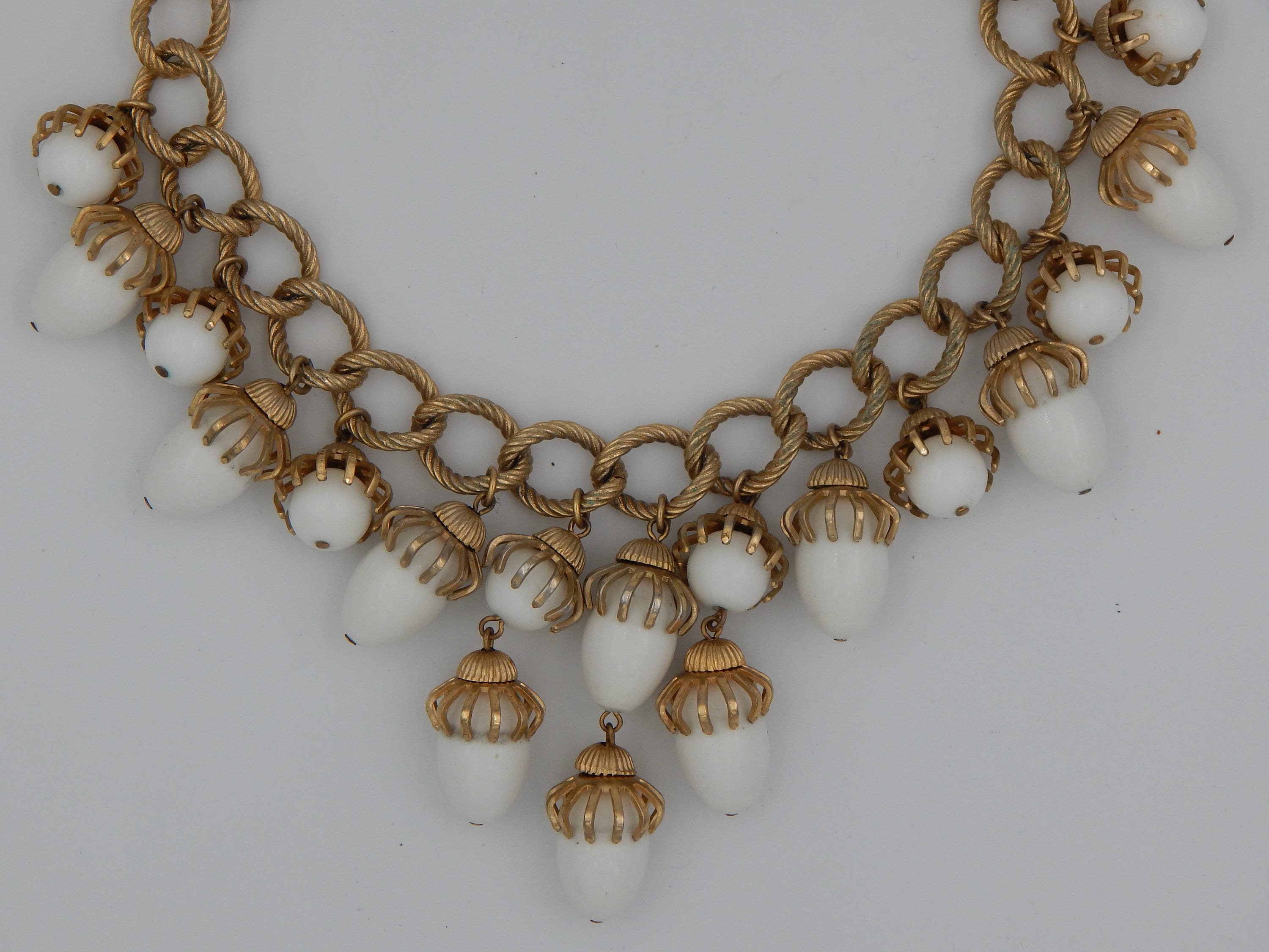 NAPIER Acorn Charm Necklace - Lucite - Etsy