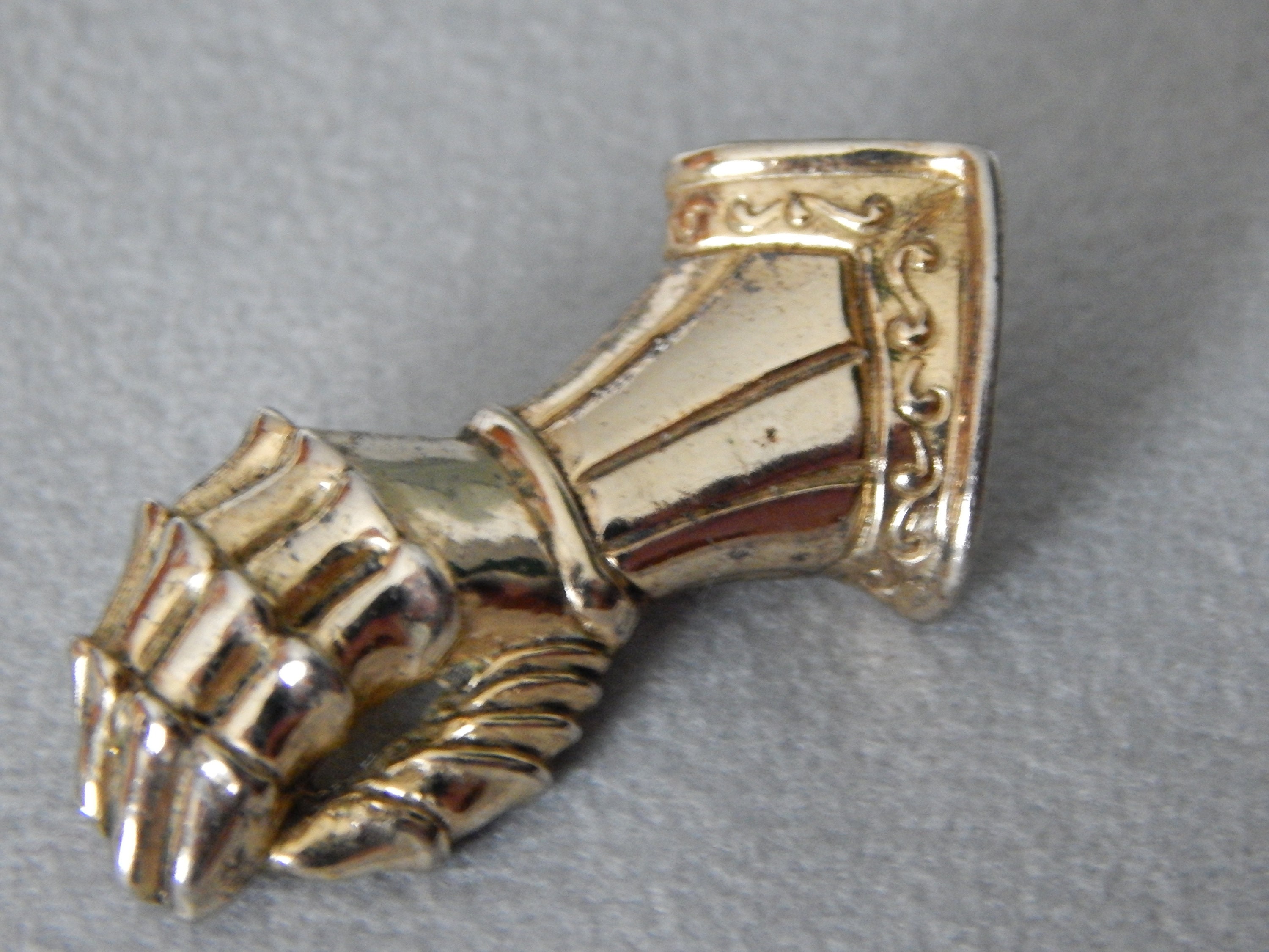 NAPIER Knight Gauntlet Sterling Silver Pin Incredible Detail - Etsy
