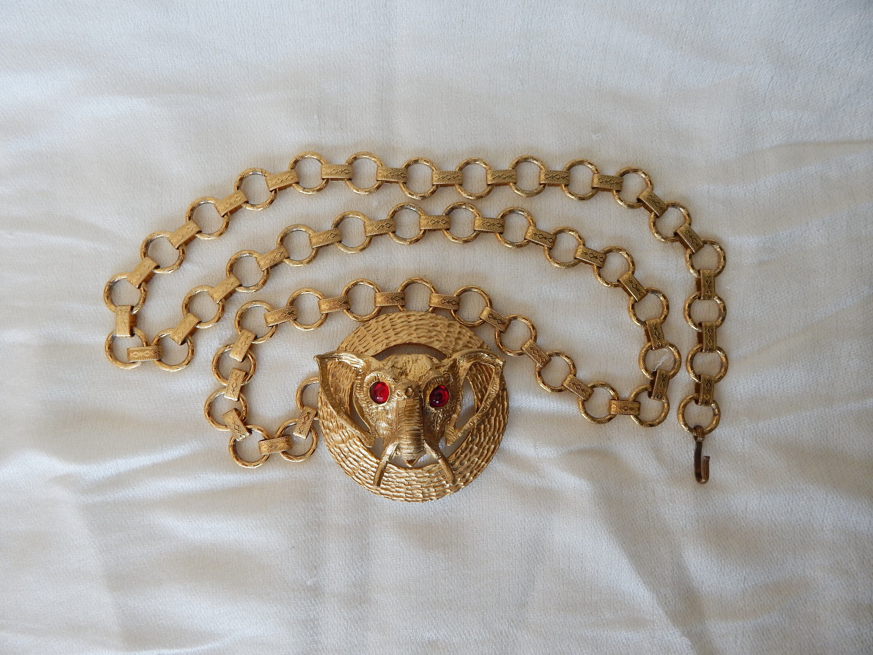 Elephant Chain Link Belt - Mod Twiggy Style - Etsy